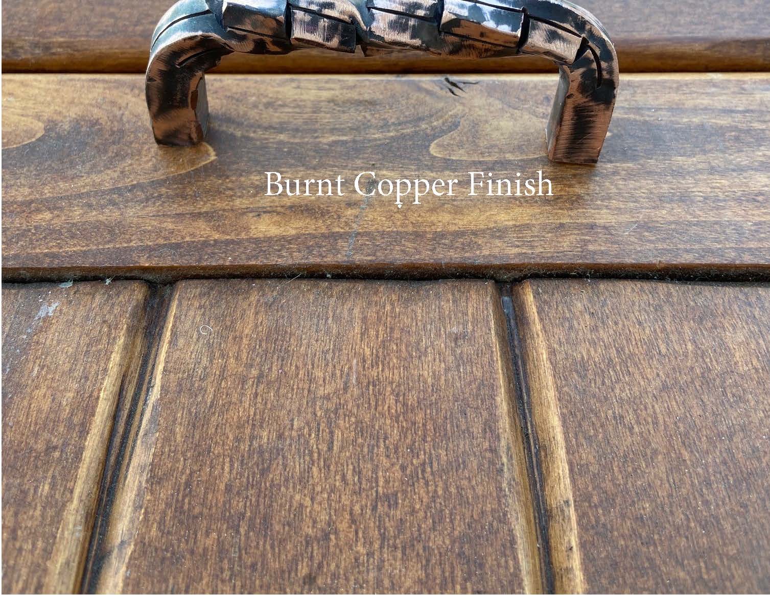 Copper Drawer Pull - Cube Twist - Square Bend - AZ Doors & Iron Works ...