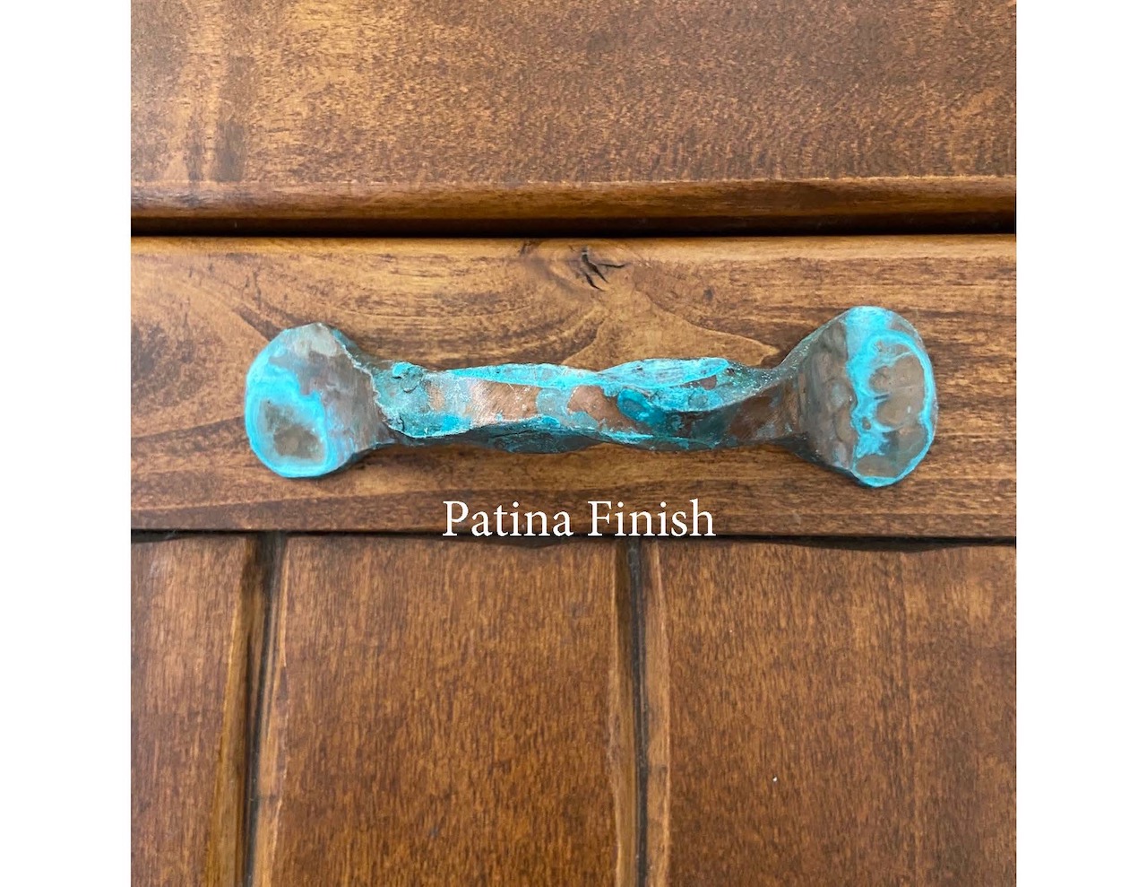 Copper Drawer Pull - Reverse Twist - Arched Bend - AZ Doors & Iron ...