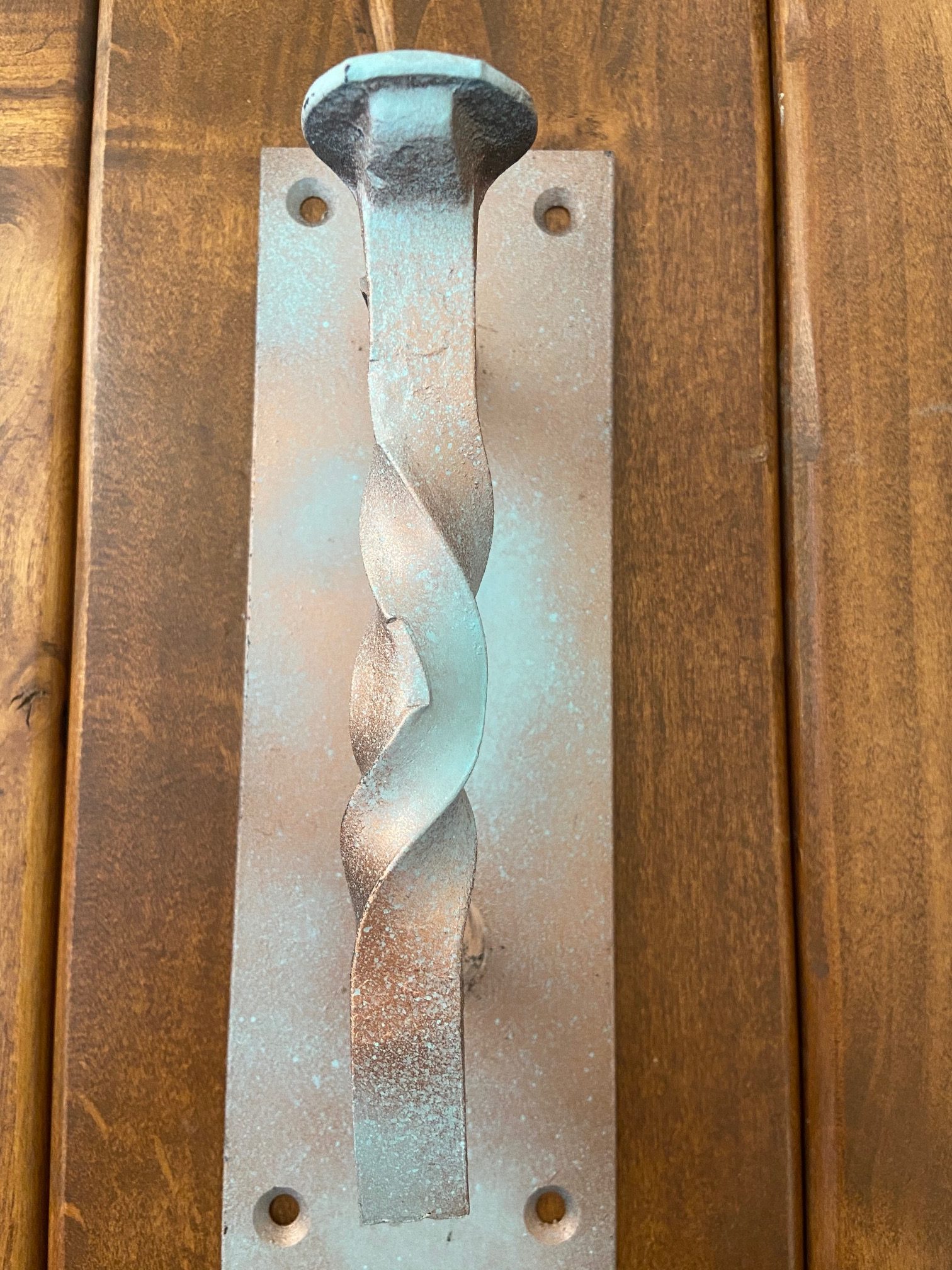 Railroad Spike Handle - Reverse Twist - AZ Doors & Iron Works, Wrought ...